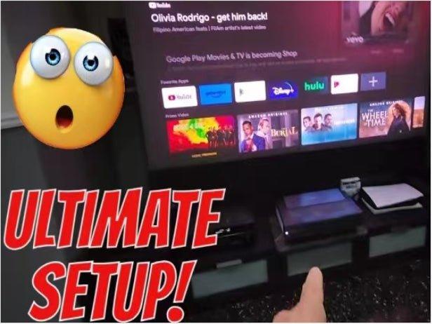 Ultimate Home Theater Setup UST SCREENPRO Slider And Vivid Storm ALR s ...