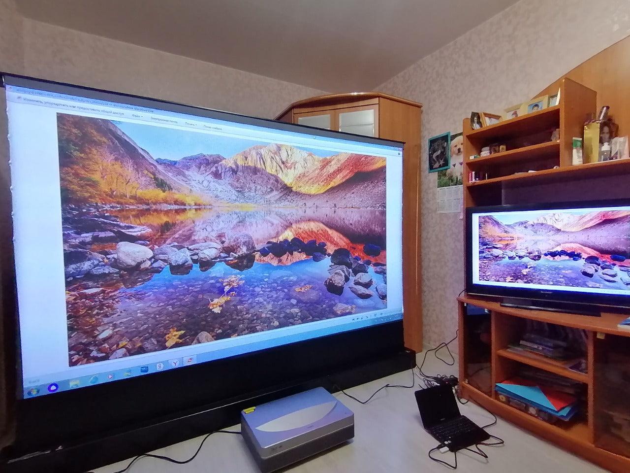 The S PRO screen was born for ultra-short-throw projectors: how do ult ...