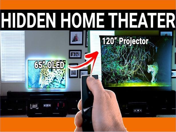 TV or Projector? both. The ULTIMATE Hidden Home Theater Setup! – VIVIDSTORM